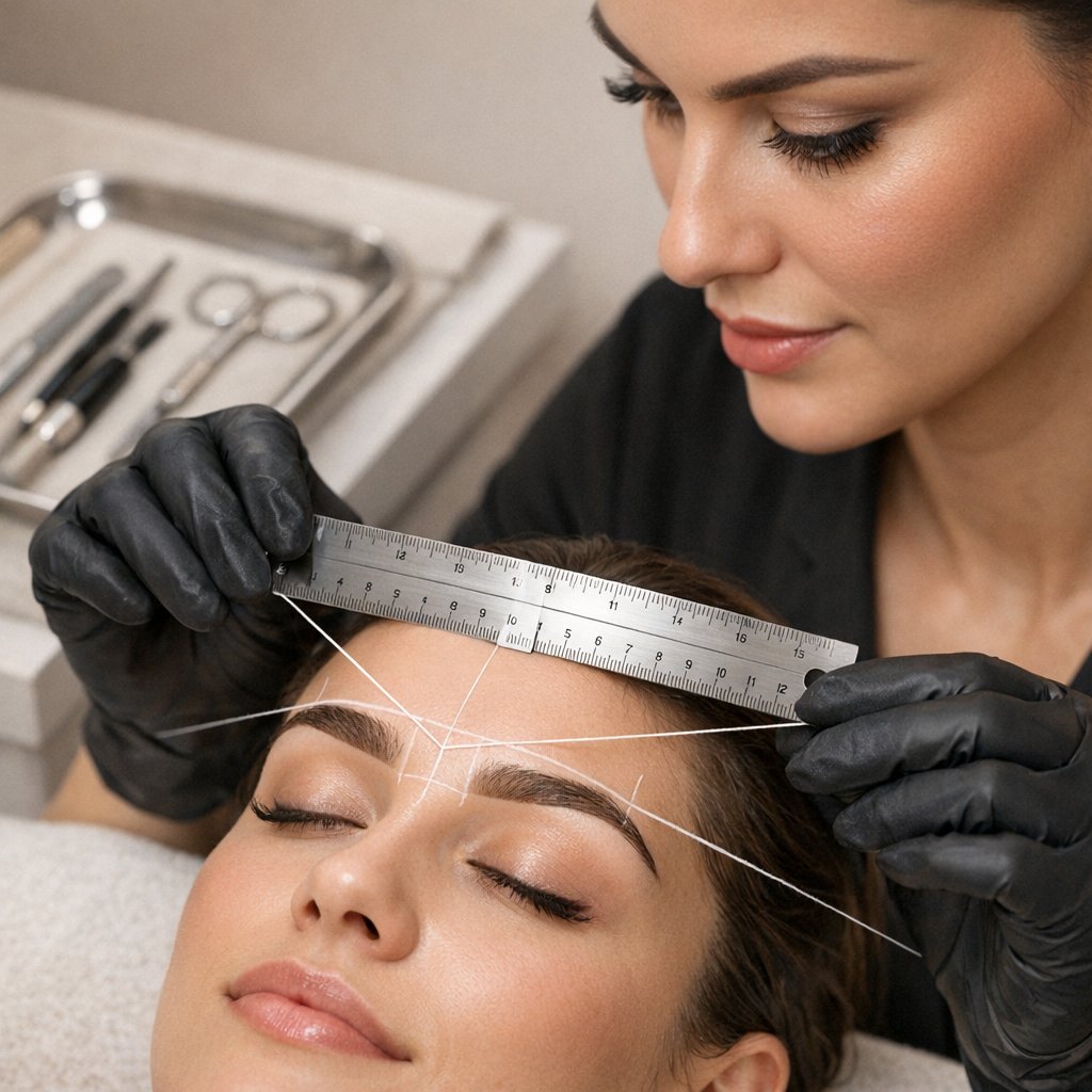 Brow Mapping 101: Why We Use Rulers and String on Your Face Before We ...