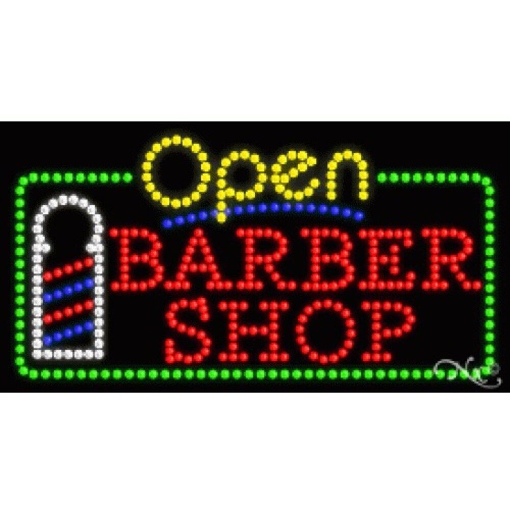 Light Up Your Shop: Why the LED Sign - Barber Shop Open / 17