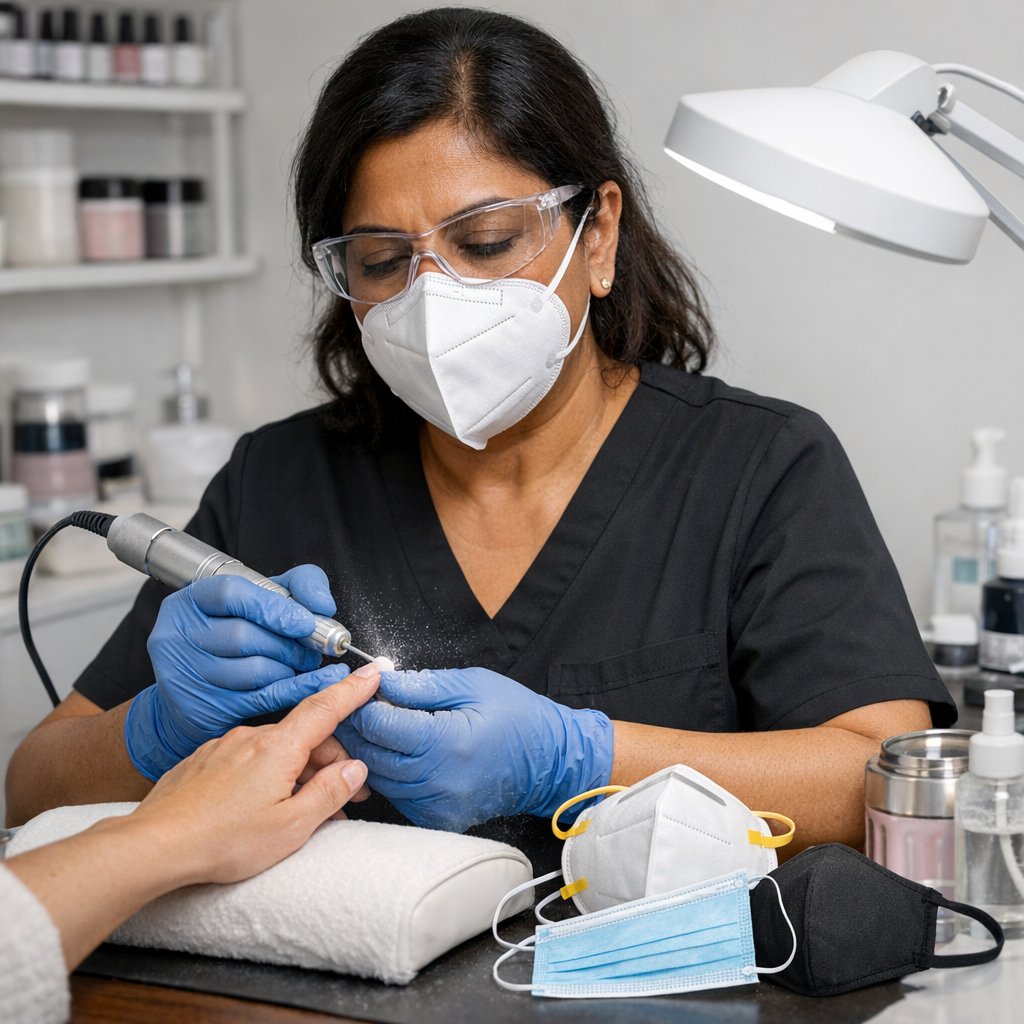 Selecting The Right Type Of Mask For Techs During Acrylic Filing: Save ...
