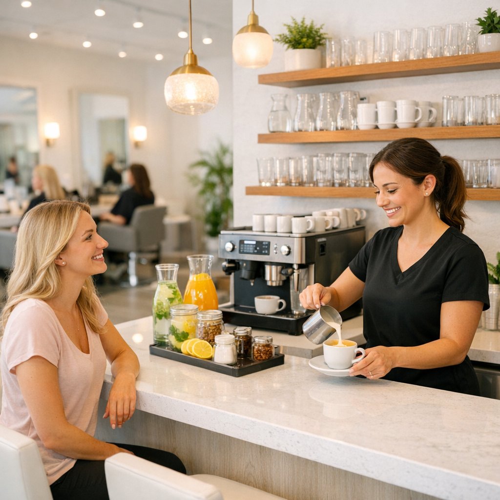 The Practicalities of a Salon Beverage Bar: Materials and Layout (And ...