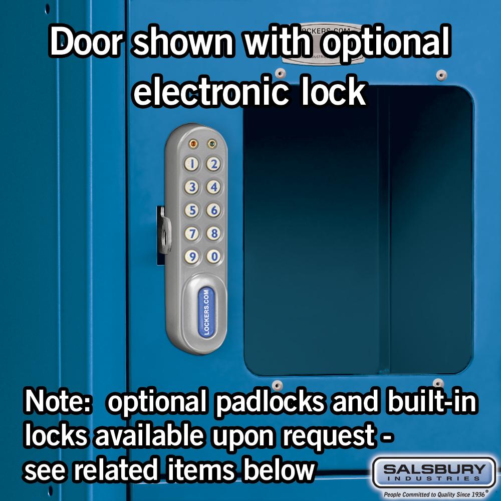 Salsbury 12" Wide Five Tier Box Style See-Through Metal Locker - 1 Wide ...