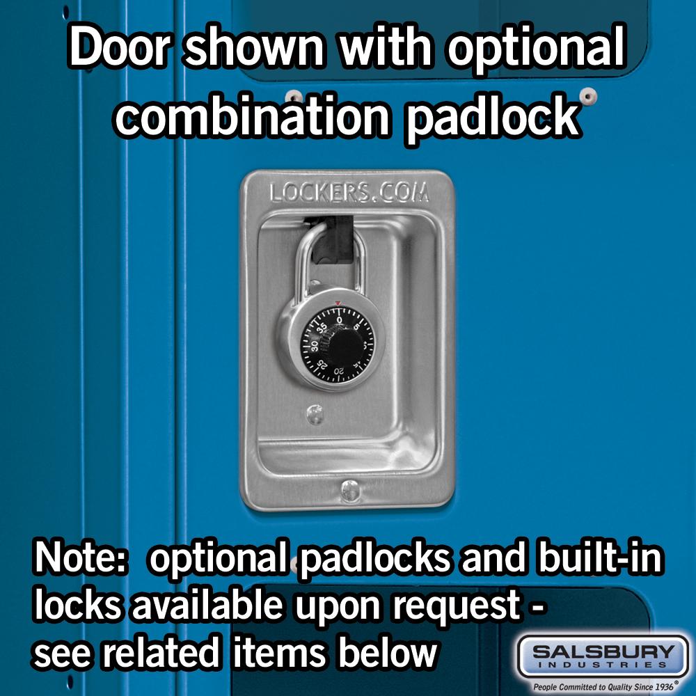 Salsbury 12" Wide Triple Tier See-Through Metal Locker - 3 Wide - 5 ...