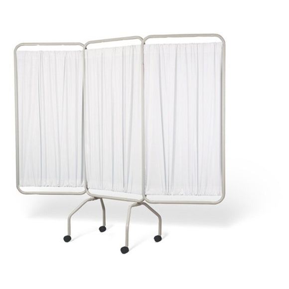 3 Panel Privacy Screen with Casters / White – Pure Spa Direct