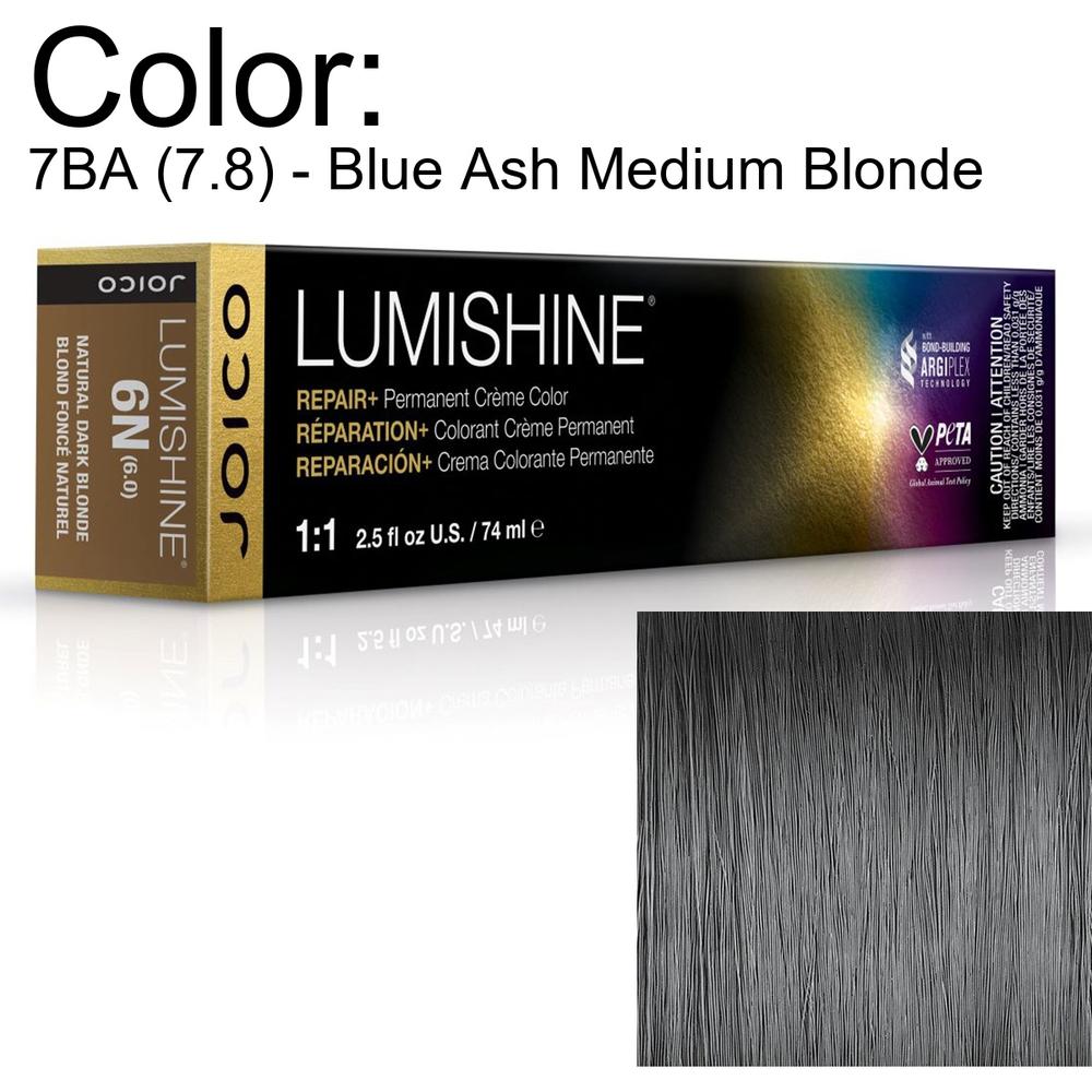 LumiShine Permanent Creme Color - 7BA (7.8) - Blue Ash Medium Blonde ...