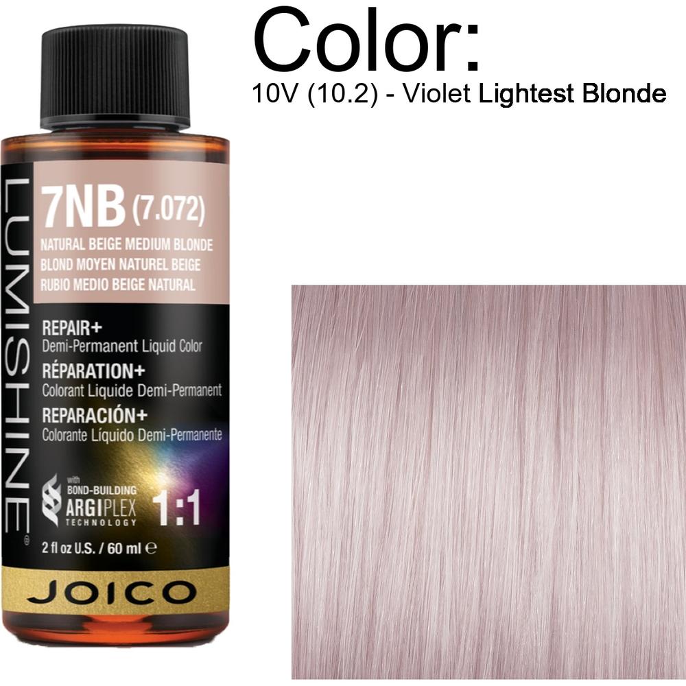 LumiShine Demi Permanent Liquid Color - 10V (10.2) - Violet Lightest B ...