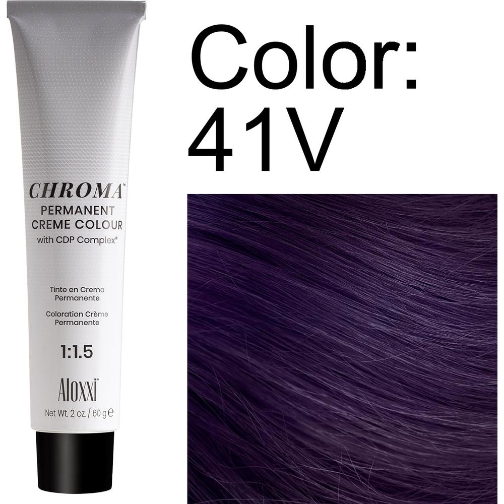 Aloxxi Chroma Permanent Creme Colour - 41V / 2 oz. – Pure Spa Direct