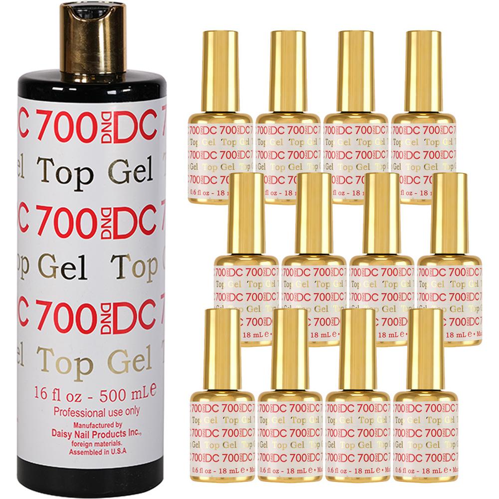 Bundle - (1) DND DC 700 Top Refill 16 oz. + (12) DND DC 700 Top 0.5 oz ...