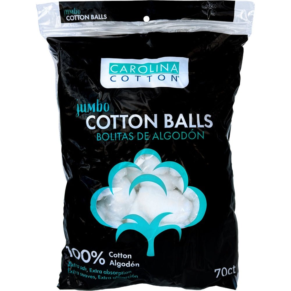 Carolina Cotton - Jumbo Triple Size Cotton Balls / Case of 3,360 = (48 ...