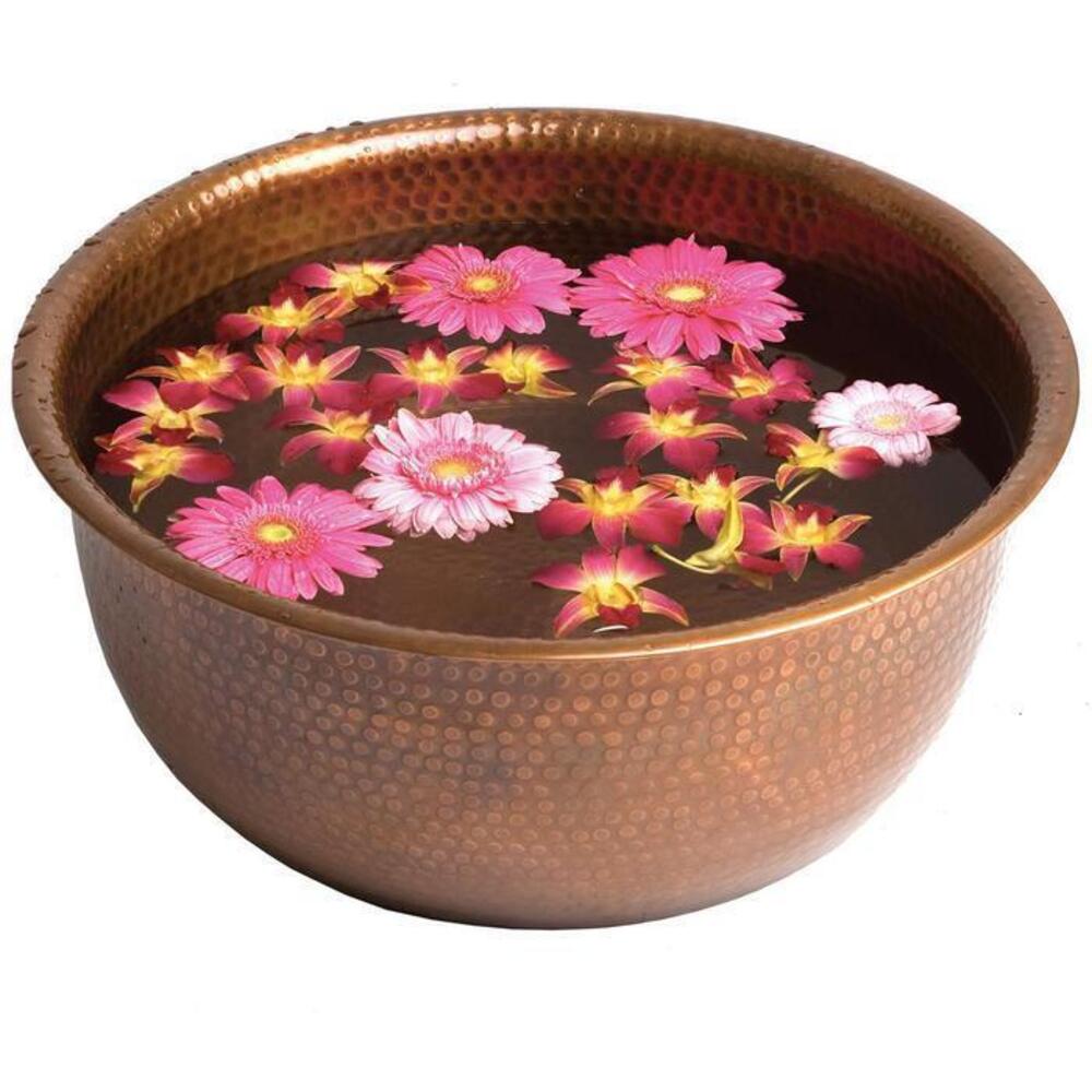 Copper Pedicure Bowl - Hand Hammered – Pure Spa Direct