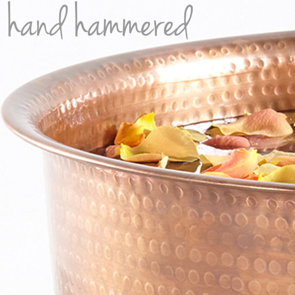 Copper Pedicure Bowl - Hand Hammered – Pure Spa Direct