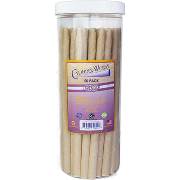 Cylinder Works Paraffin Aromatherapy Candles / Lavender / Pack of 50 b ...