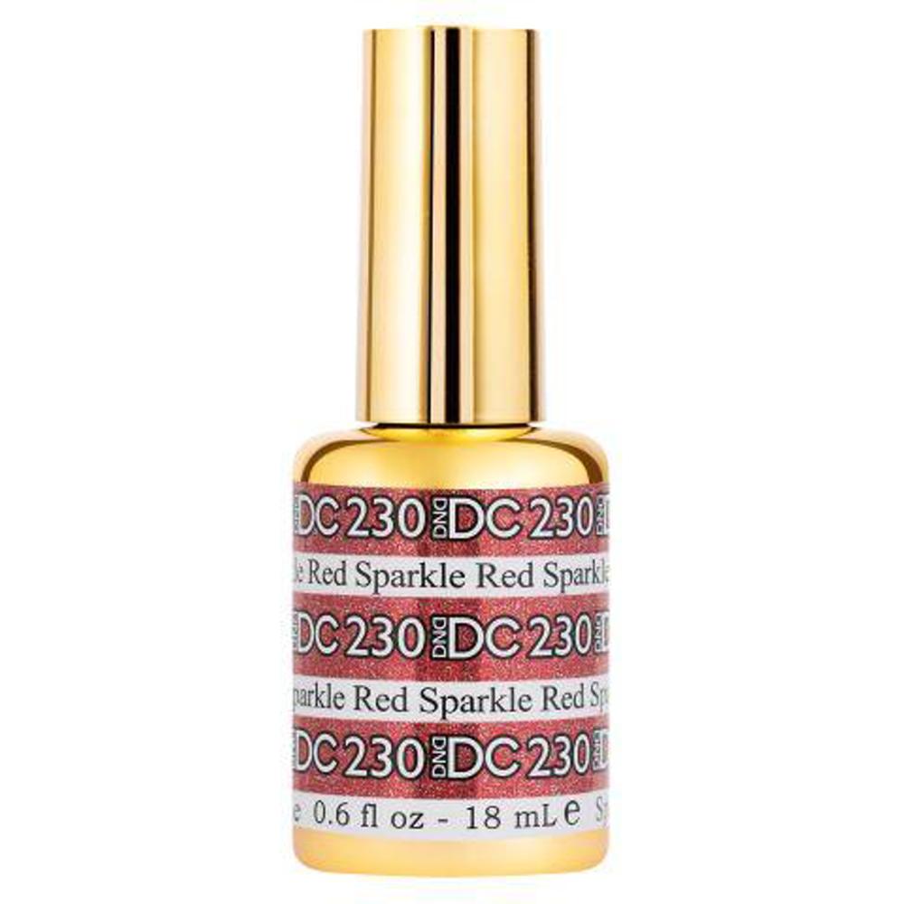 DND DC Mermaid Gel - 230 Sparkle Red / 0.6 oz. – Pure Spa Direct