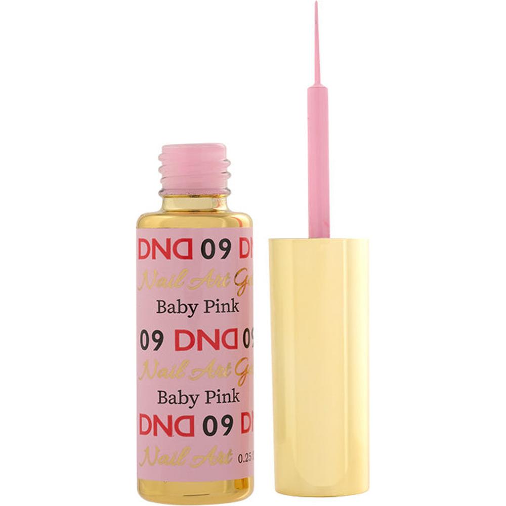 DND Gel Art Liner - DND09 Glassic Baby Pink – Pure Spa Direct