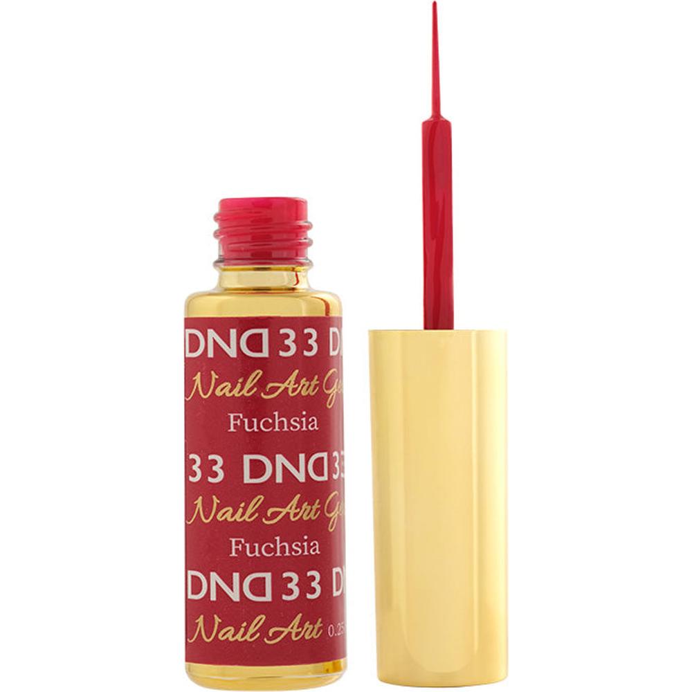 DND Gel Art Liner - DND33 Glassic Fuschia – Pure Spa Direct