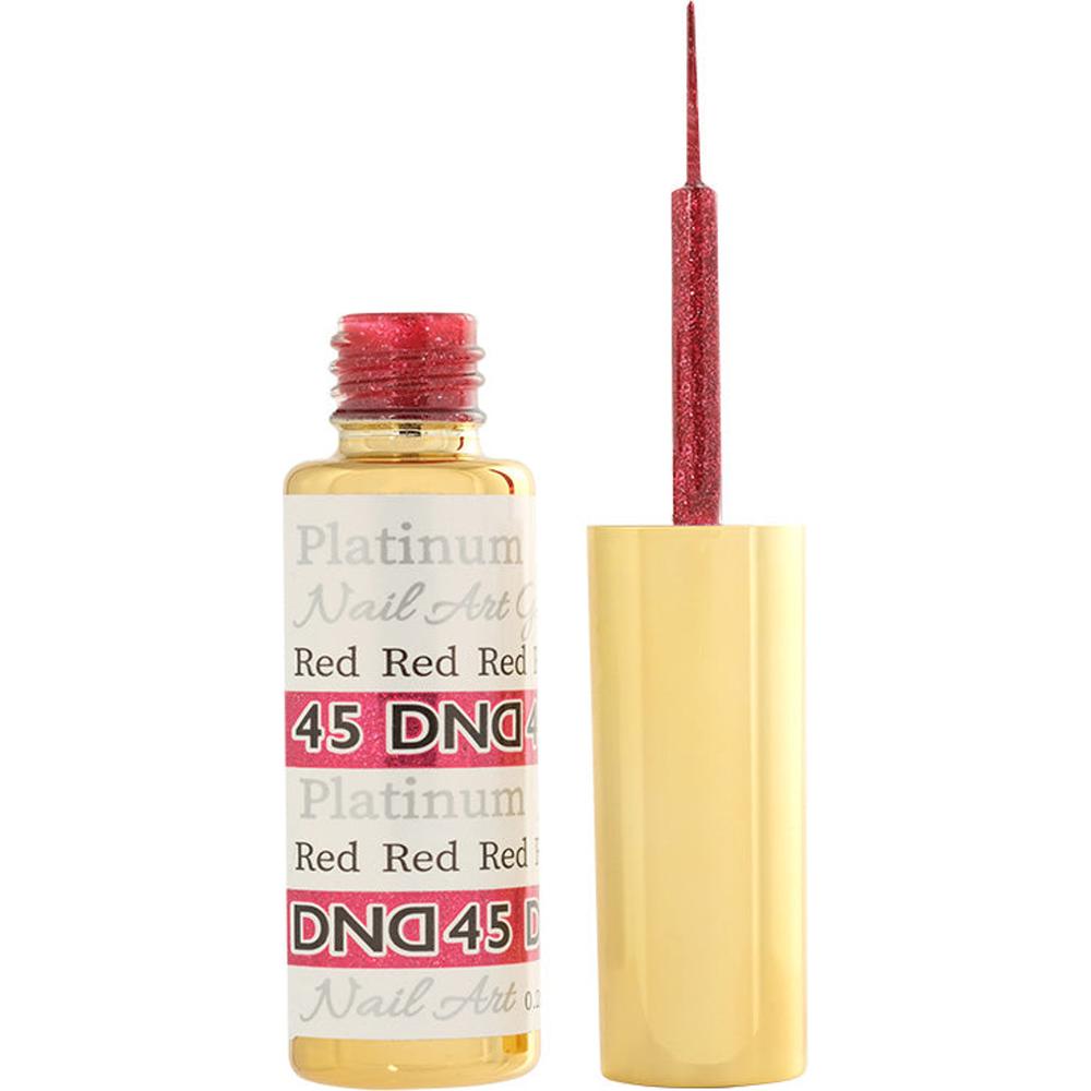 DND Gel Art Liner - DND45 Palladium Red – Pure Spa Direct