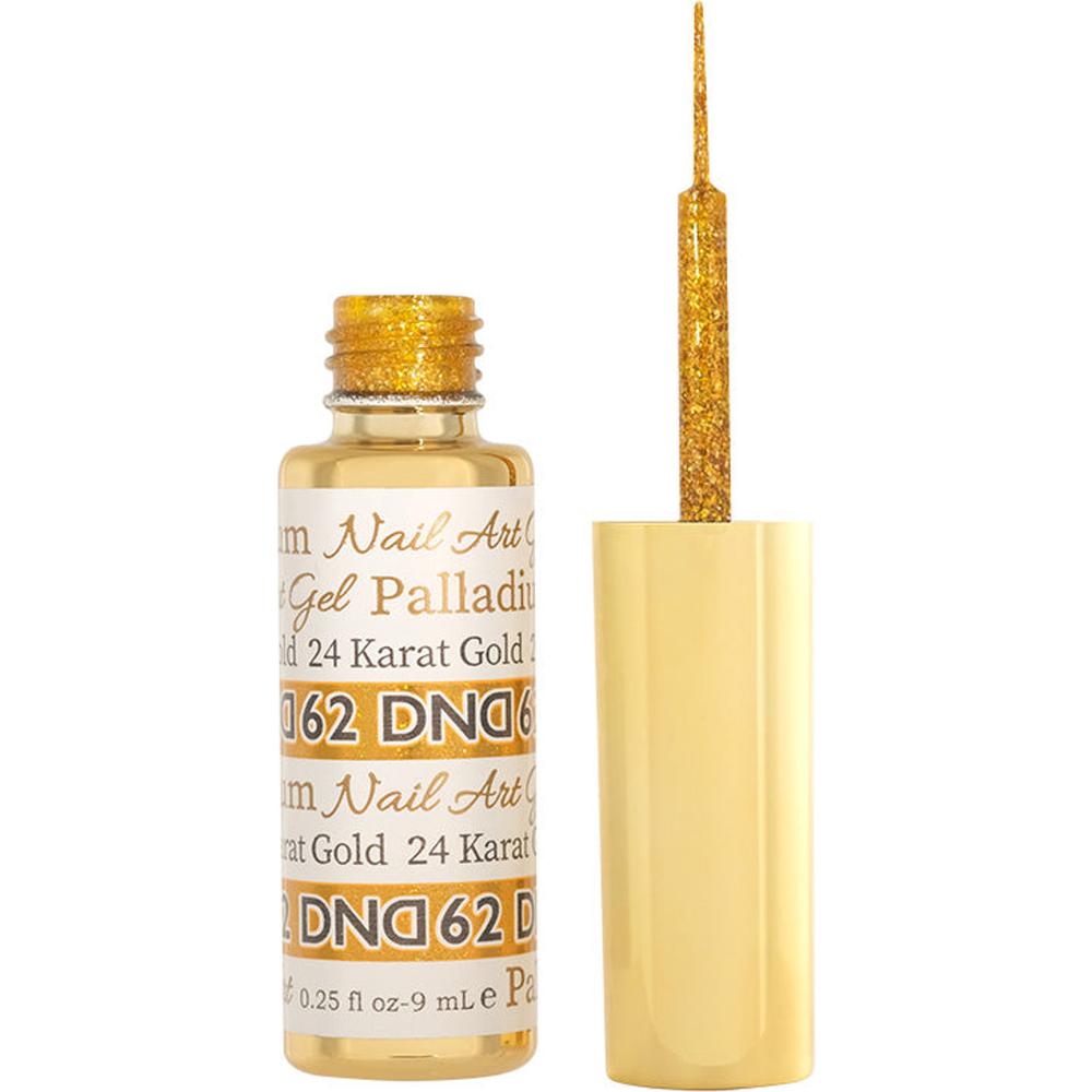 DND Gel Art Liner - DND62 Palladium Kara Gold – Pure Spa Direct