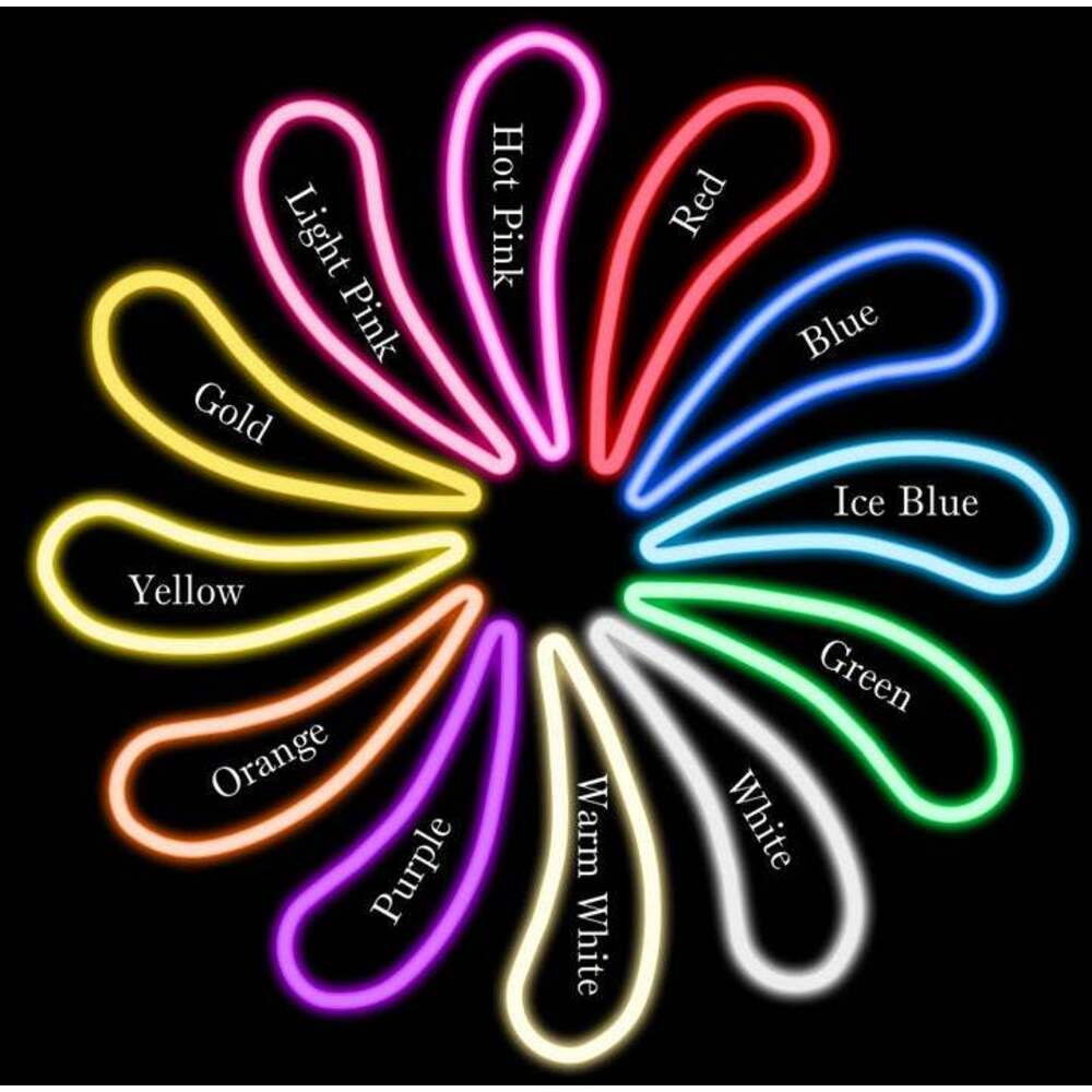 LED Flex Neon Sign - Feel Heal Reveal / Size: 48"W x 10"H x 1"D / 12 F ...