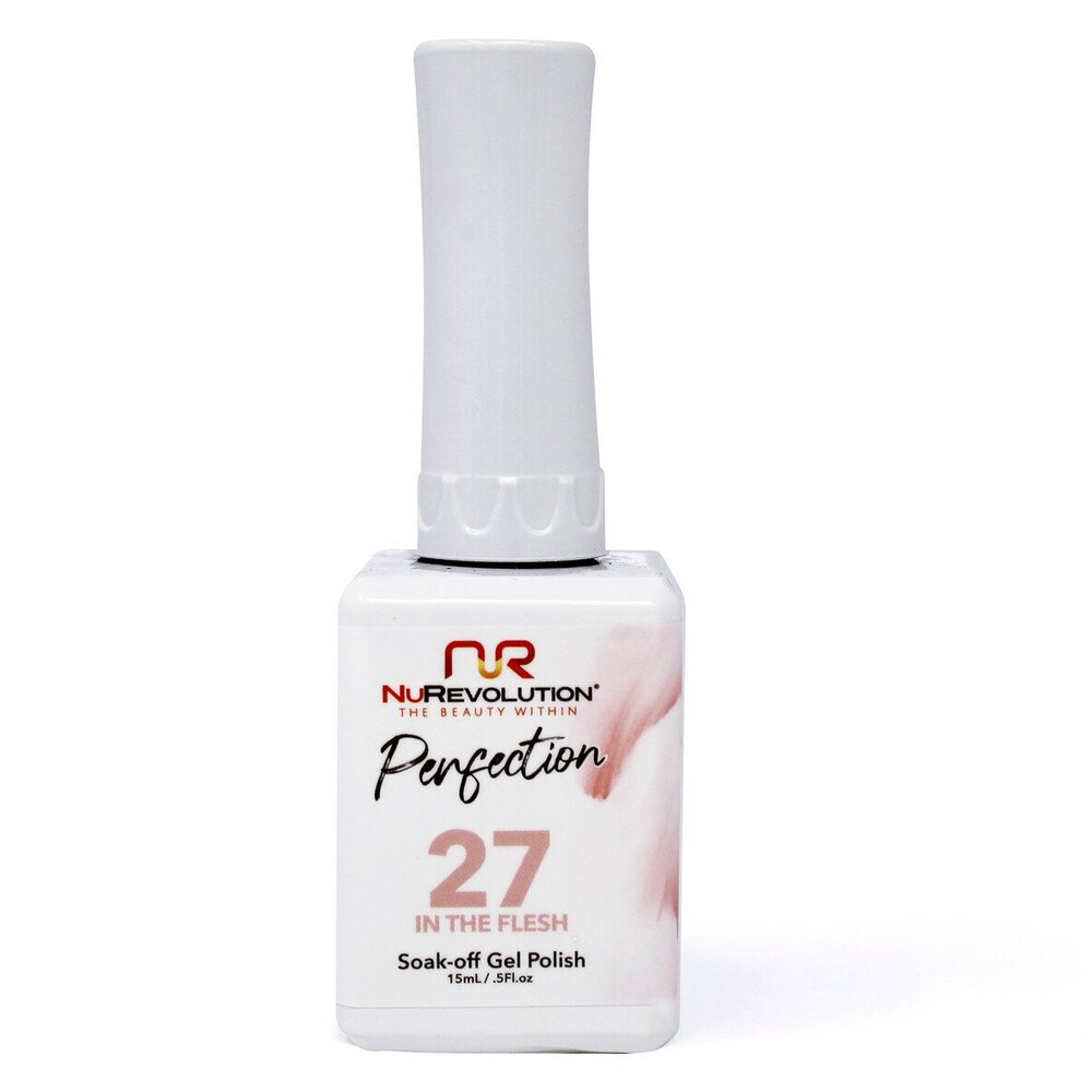 NR Perfection Gel Polish - #PFG027 Custard by NuRevolution / 15 mL. Ge – Pure Spa Direct