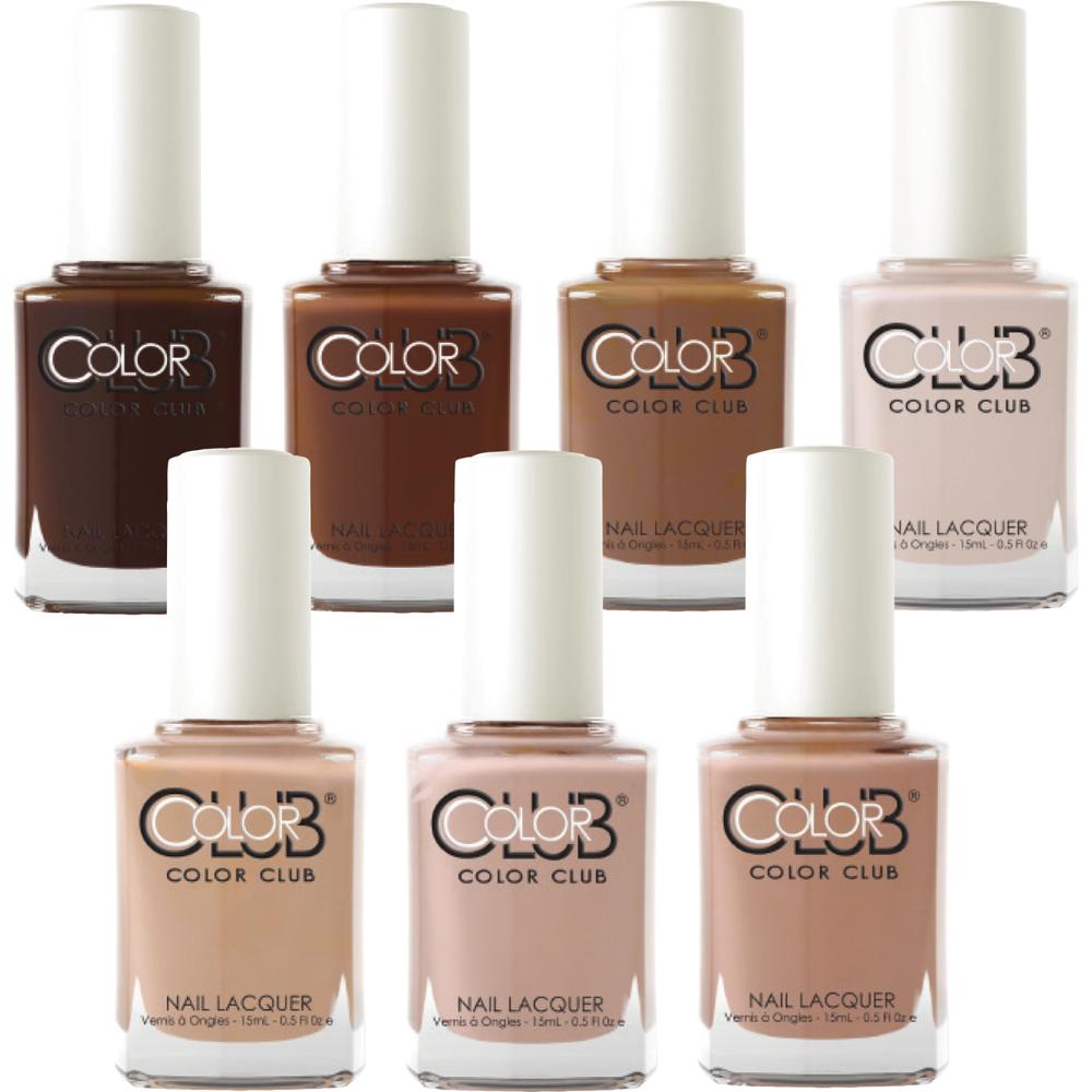 Nude Collection Nail Lacquers / 7 Color Set by Color Club – Pure Spa Direct