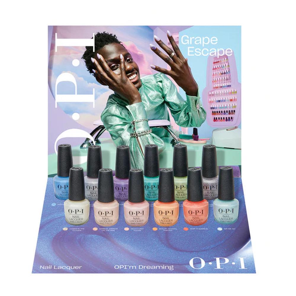 OPI Nail Lacquer 12 Piece Chipboard Display / OPI'm Dreaming Collectio ...