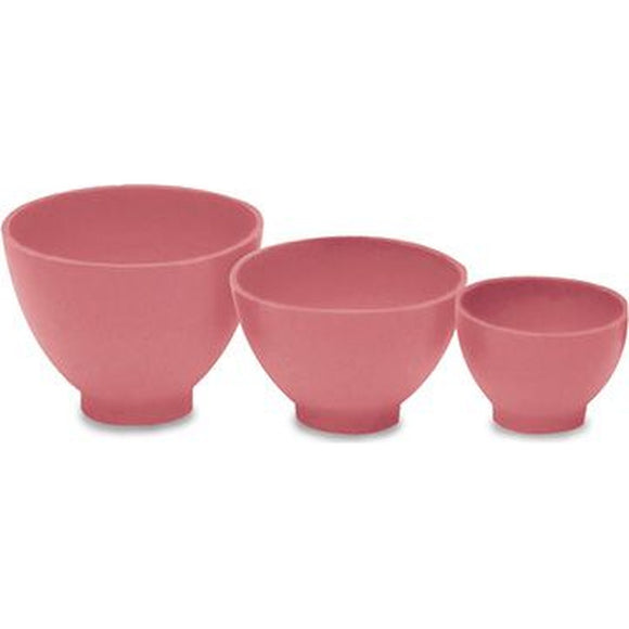 Pink Rubber Bowls - 3 Pack by Amber Products – Pure Spa Direct