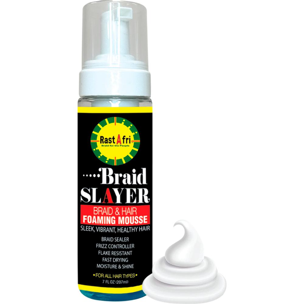 Rastafri Braid Slayer Mousse - Flake Resistant Mousse For Sealing Brai ...